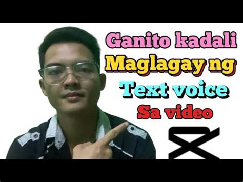 Paano mag text voice ng video sa CapCut gamit ang cellphone - YouTube