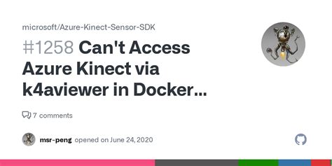 Cant Access Azure Kinect Via K4aviewer In Docker Container · Issue