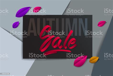 레터링 포스터 카드 배너 템플릿 플라이어가을 판매 광고 디자인 나뭇잎 벡터 현대적인 스타일 만화 종이 3d 일러스트 컷을을 0명에 대한 스톡 벡터 아트 및 기타 이미지