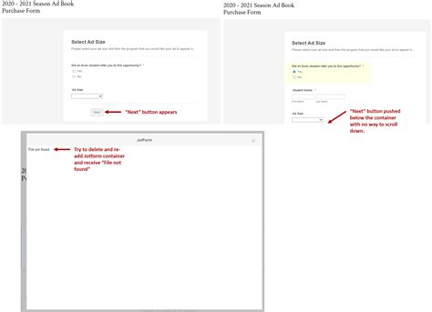 File Not Found Message On Jotforms Forms