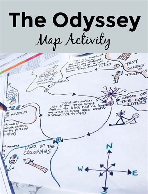 The Odyssey Map Activity And Project For High School Use With Any Unit
