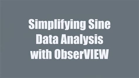 Sine Data Reduction Walkthrough Test Data Analysis Vibration Research