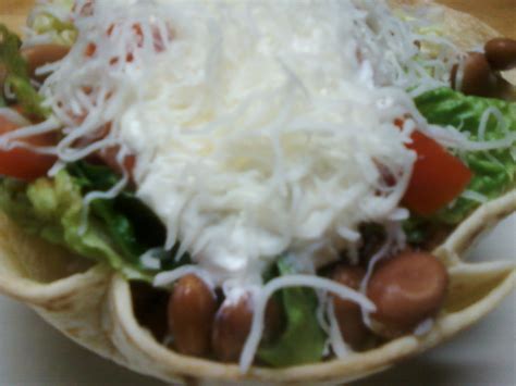 Domenicas Dish Taco Salad In Tortilla Shell Bowls