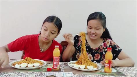 😋first Time Trying Cheese Buldak Ramen🥵eggs Eating Challenge 🤗 Youtube