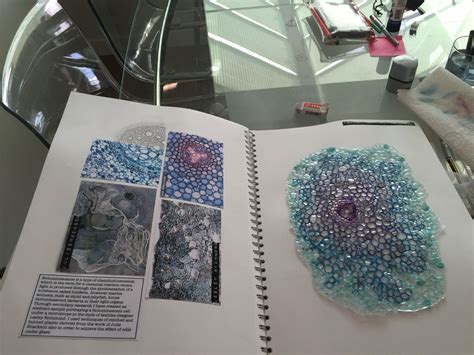 Bioluminescent Cells Investigative Sample Page Final Part Of Sketchbook