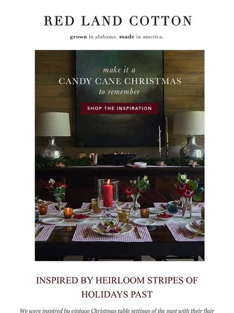 Red Land Cotton Set The Perfect Holiday Table Milled
