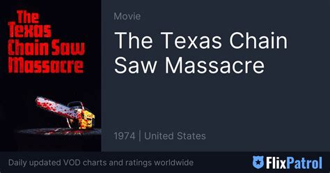 The Texas Chain Saw Massacre Streaming • Flixpatrol