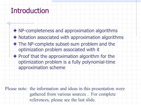 Approximation Algorithms The Subset Sum Problem Ppt Video Online