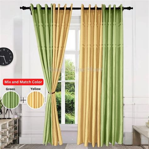 RENEOS Langsir Tingkap Murah Hook Ring Langsir Pintu Bilik Curtain