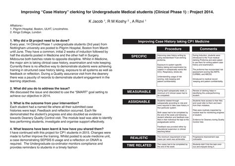 Improving Case History Ppt