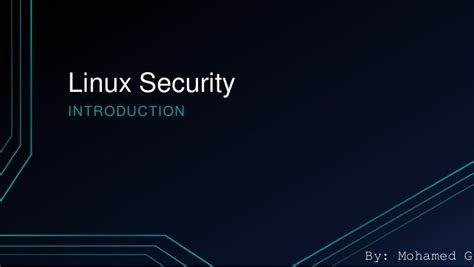 Linux Security Introduction