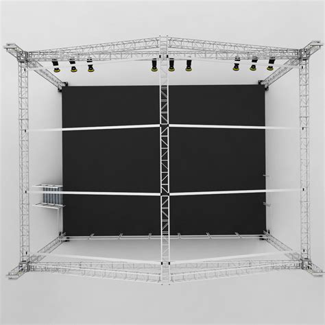 Music Stage Platform Scaffolding 3d Model Music Stage Platform Scaffolding 3d Model