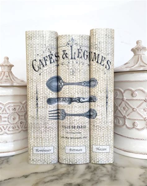 Custom Cookbooks Three Cook Books With Custom Decorative Book Covers Personalized Housewarming