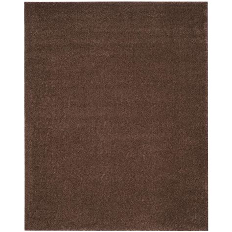 Safavieh Arizona Shag Brown 8 Ft X 10 Ft Area Rug Asg820l 8 The