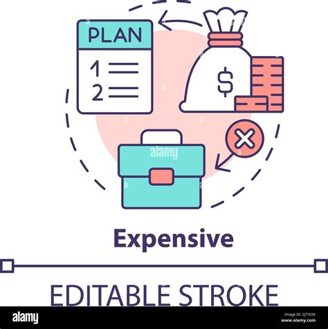Expensive Concept Icon Stock Vector Image And Art Alamy