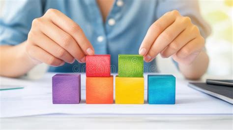 Vibrant Wooden Blocks Symbolizing The Insights Discovery Personality