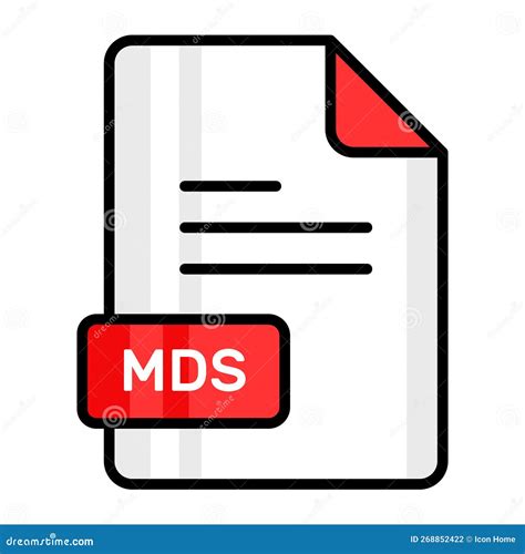 An Amazing Vector Icon Of Mds File Editable Design Stock Vector Illustration Of Extension