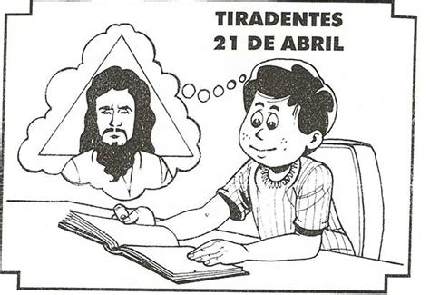 55 Desenhos Educativos De Tiradentes Para Colorir