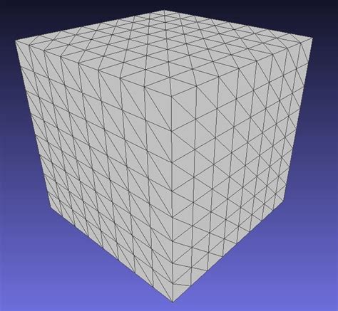 1 cube made with organic modeling a high number of mesh increases the