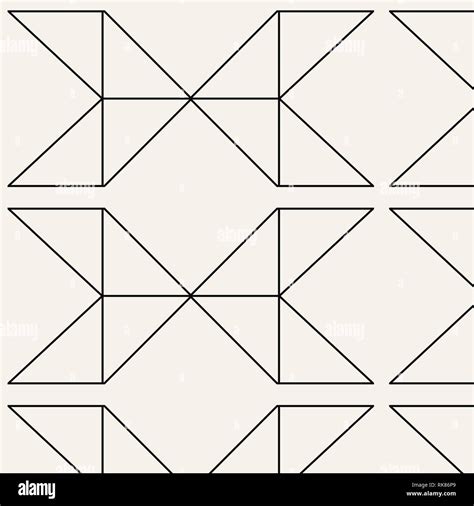 Vector Seamless Pattern Modern Stylish Texture With Monochrome Trellis Repeating Geometric