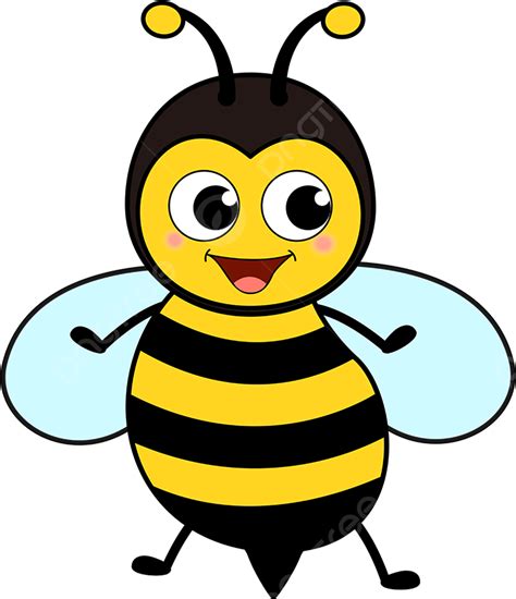 Caricatura Lindo Bailando Abeja Insecto Imagen Abeja Clipart Png