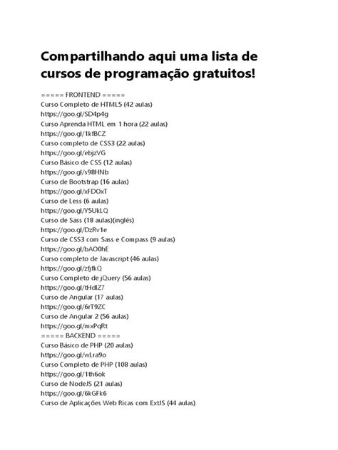 Lista De Cursos Pdf Aplicativo Para Celular Drupal