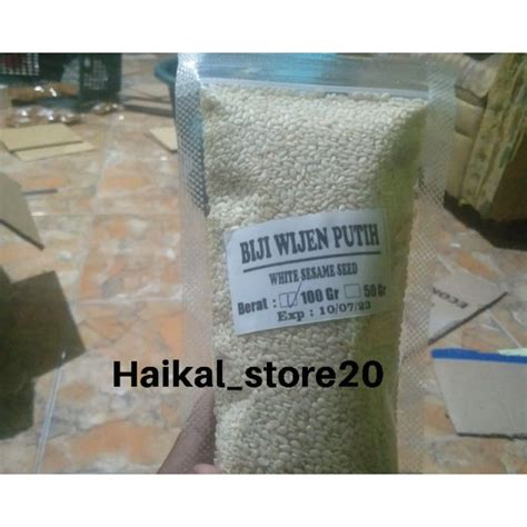Jual Biji Wijen Putih White Sesame Seed Shopee Indonesia