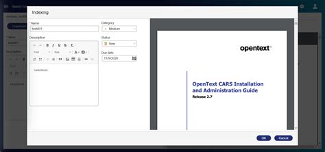 How To Layout Metadata With Content Side By Side Opentext™ Process