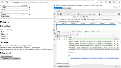 Hook Up Debug Button In External Data Example App To Trigger Custom
