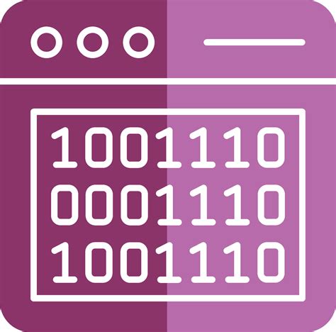 Binary Code Glyph Two Colour Icon 37715267 Vector Art At Vecteezy