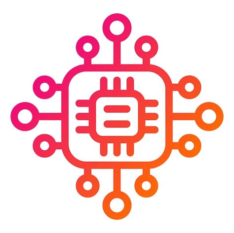 Premium Vector Microprocessor Vector Icon Design Illustration