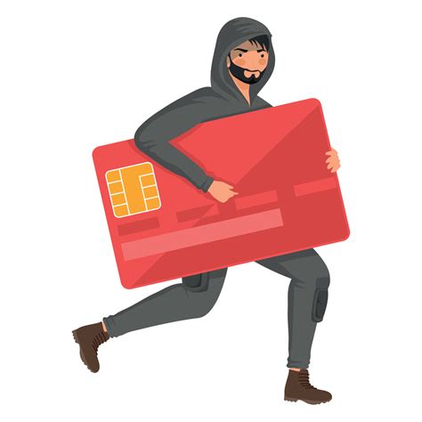 Hacker With Credit Card 13818817 Vector Art At Vecteezy