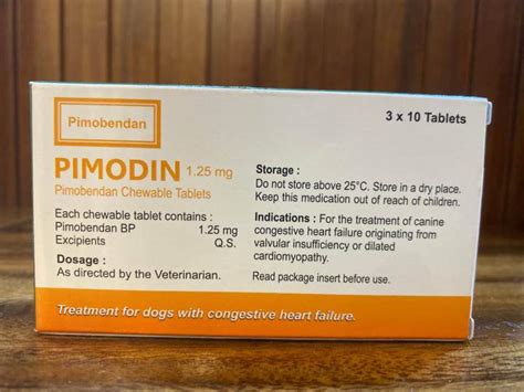 Pimobendan 1 25mg Tablet Pimodin Lazada Ph
