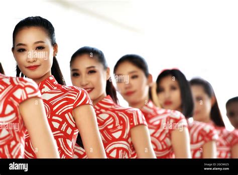Grid Girls Chinese Grand Prix Saturday 111th April 2015 Shanghai