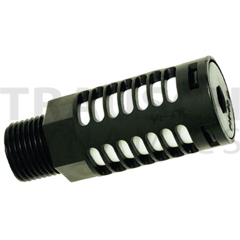 Air Resin Muffler Long Polyethylene Housing 1 4 Male Pipe Thread