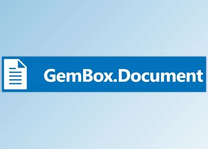 Gembox Document تحميل DownloadDevTools com