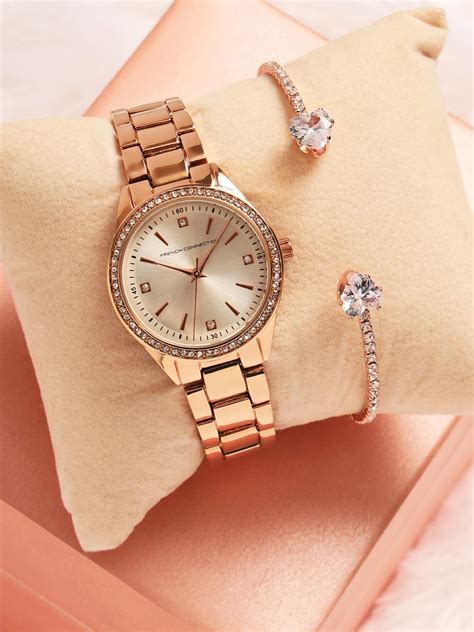 Buy French Connection Women Round Dial Analogue Watch T Set Fcw19rgm