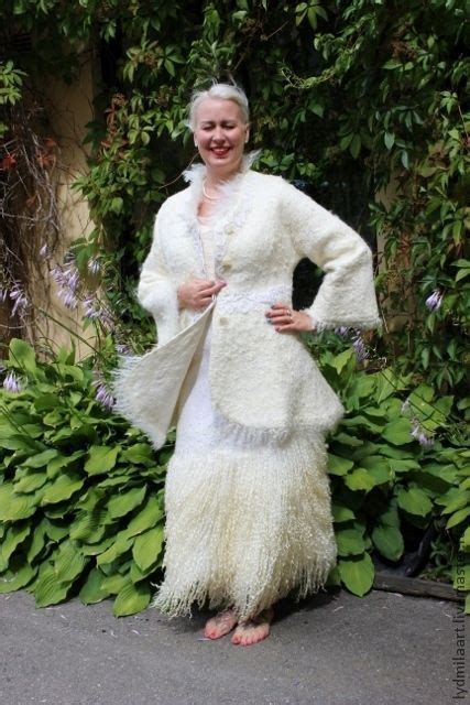 Жакет валяный удлинённый « Брызги Шампанского в интернет магазине на Ярмарке Мастеров Пальто