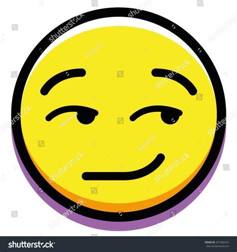 Vector Sassy Face Isolated On White Stock Vector Royalty Free