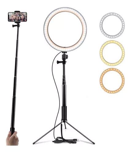 Kit Ring Light Iluminação Profissional Tripe Bastão Selfie Mercadolivre