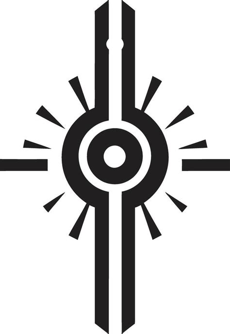 Digital Nexus Monochrome Cybernetic Symbol In Black Vector Logo Binary