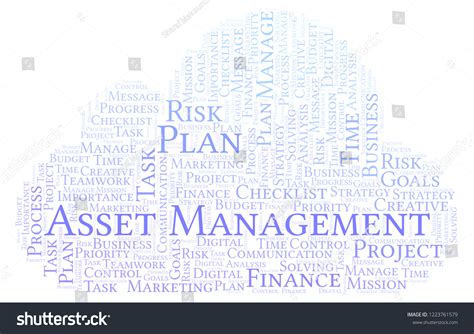 Asset Management Word Cloud Made Text Stock Illustration 1223761579