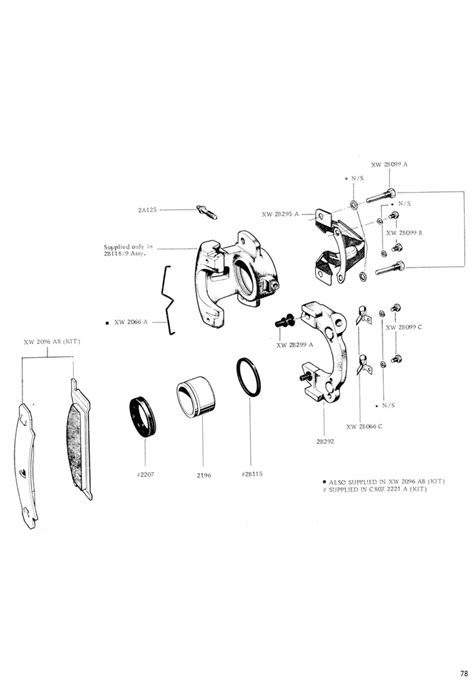 Disc Brake Caliper Hardware Kit Suit Kelsey Hayes Fairmont Falcon Xw Xy Xa Xb Gt Ho Gs Grand