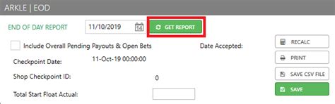 How To Use End Of Day Eod Report Arkle Epos User Guide 1