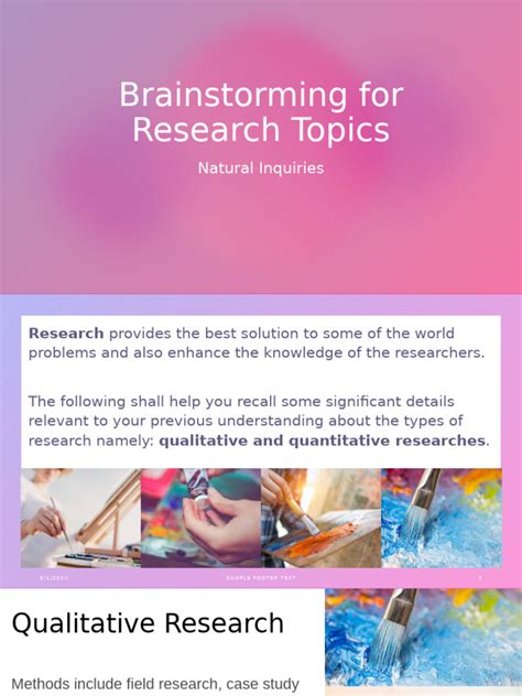 Brainstorming For Research Topics Pdf Brainstorming Qualitative Research