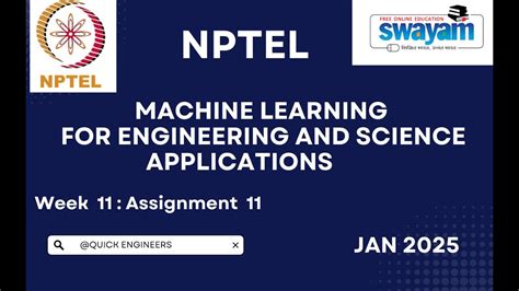 Nptel Machine Learning For Engineering And Science Applications Week