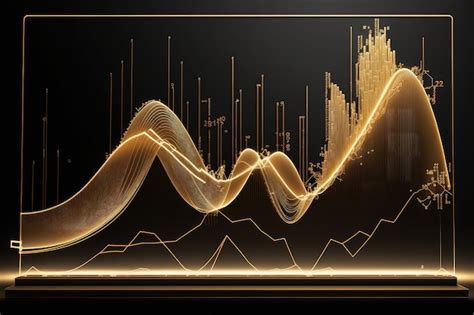 Premium Ai Image Trading Market Financial Graphs And Glowing Lines Diagram On Digital Neural