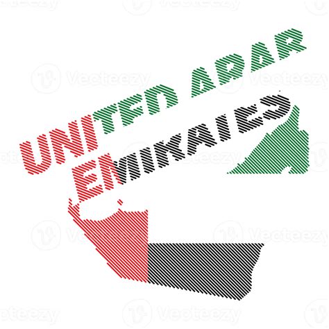 United Arab Emirates Map And Flag Grid Uae Country Shape Sample Design Line 22157259 Png