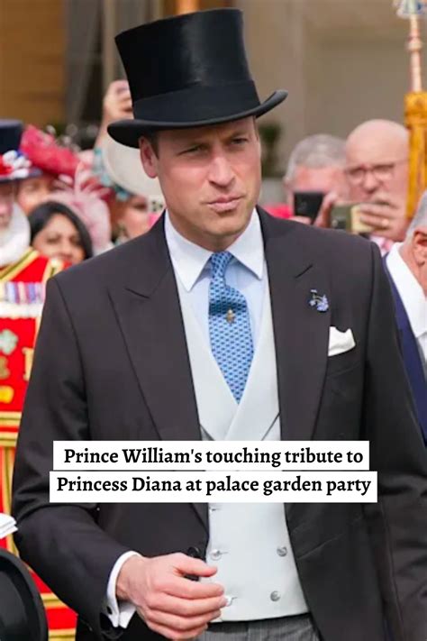 Prince William S Touching Tribute To Princess Diana At Palace Garden