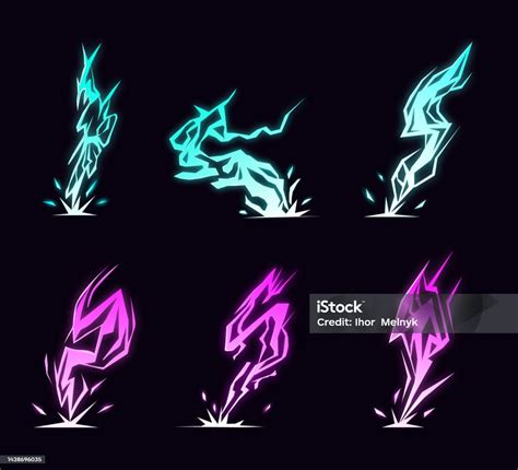 Cartoon Lightning Effect Stock Illustration Download Image Now